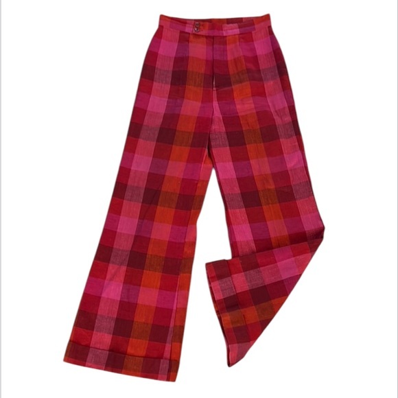 Vintage | Pants & Jumpsuits | Vintage 7s Linen Blend High Rise Wide Leg ...